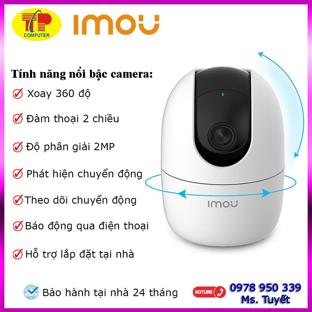 Camera IP Wifi IPC-A22EP-D-IMOU chuẩn HD 1080P